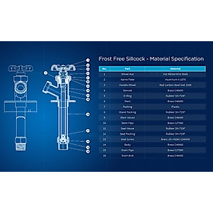 Midline Valve 6214G-OM Anti-Siphon Sillcock Frost Free Outdoor Faucet 1/2 in. PEX A x 3/4 in. Hose Bib, 14 in. Long, Chrome