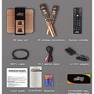 Magic Sing E5+ Pang Pinoy ETO Comes Built-in with 5,000+ Mix Tagalog English Songs Plus 1 Year Free Streaming Karaoke- E5 Don't USE SONGCHIP