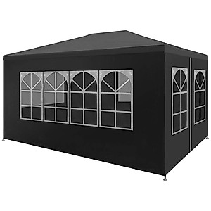 Party Tent,Outdoor Gazebo, Hardtop Gazebo,Backyard Gazebo,Patio Gazebo,Grill Gazebo,UV and Water Resistant,for Barbeque, Patio, Deck,Garden Party,Lawns,9'10"x13'1" Anthracite
