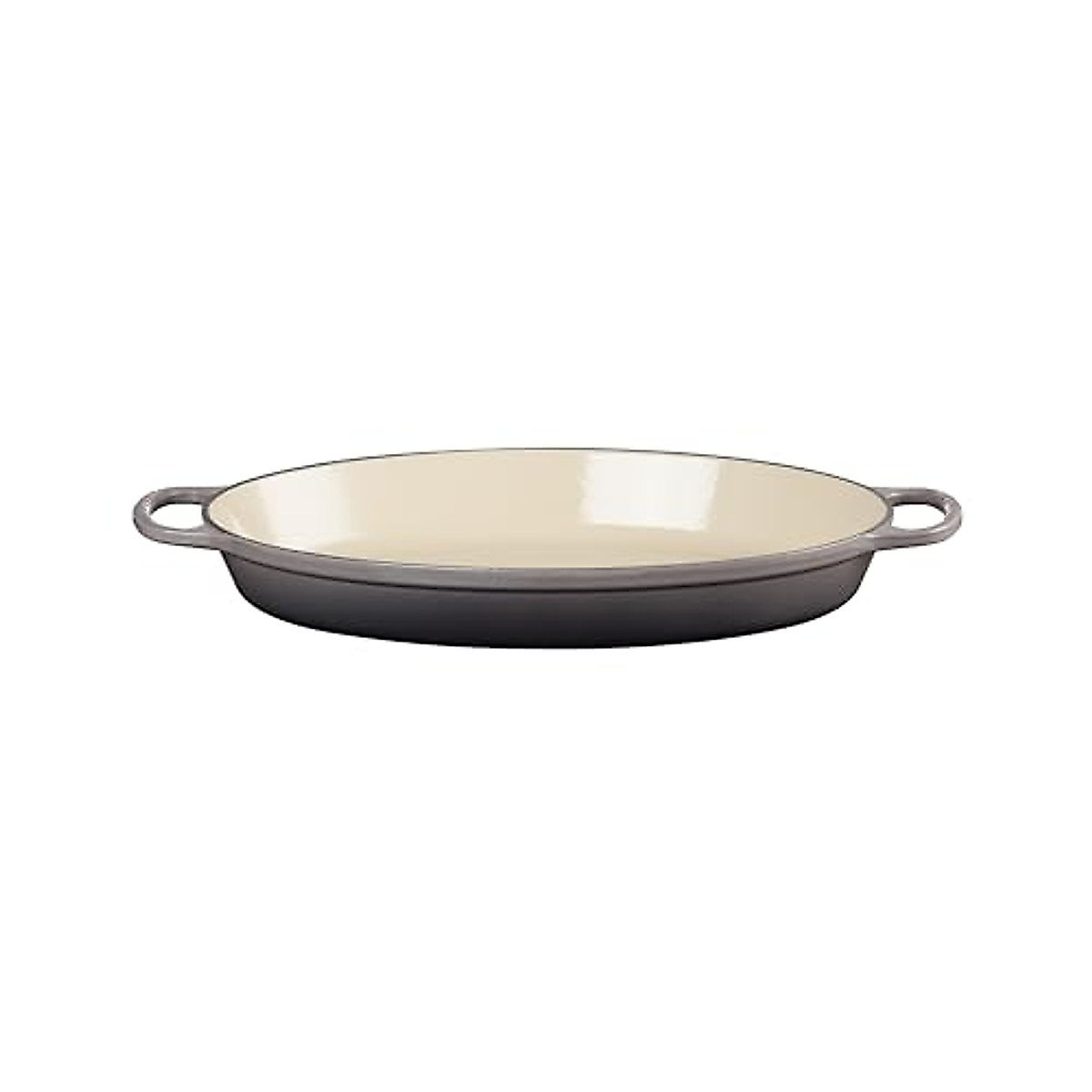 Le Creuset of America Le Creuset Enameled Cast Iron Signature 3QT. Oval Baker-Oyster, 3 Qt. (14.25")