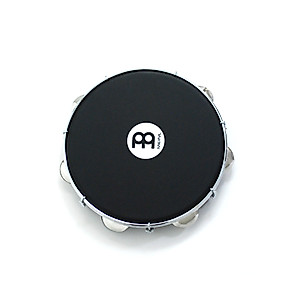 Meinl Percussion PA10ABS-BK-NH 10-Inch ABS Plastic Pandeiro with Napa Head, Black
