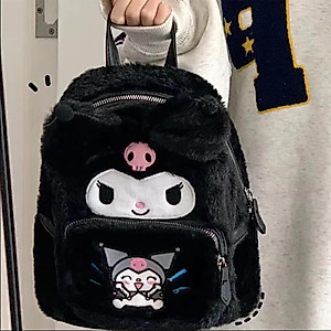 Ohjijinn Kawaii Backpack Cute Plush Bag, Anime Backpack Cartoon Bags, Plush Backpack Mini Backpacks for Girls Kids