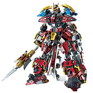 Microworld 3D Metal Model Kits, Lyu Bu 3D Metal Puzzle Mechanical Soldier Figure Warrior, Challenge Metal Earth Model Kits Jigsaw Brain Teaser DIY Art Craft Puzzles for Adults Men Boys