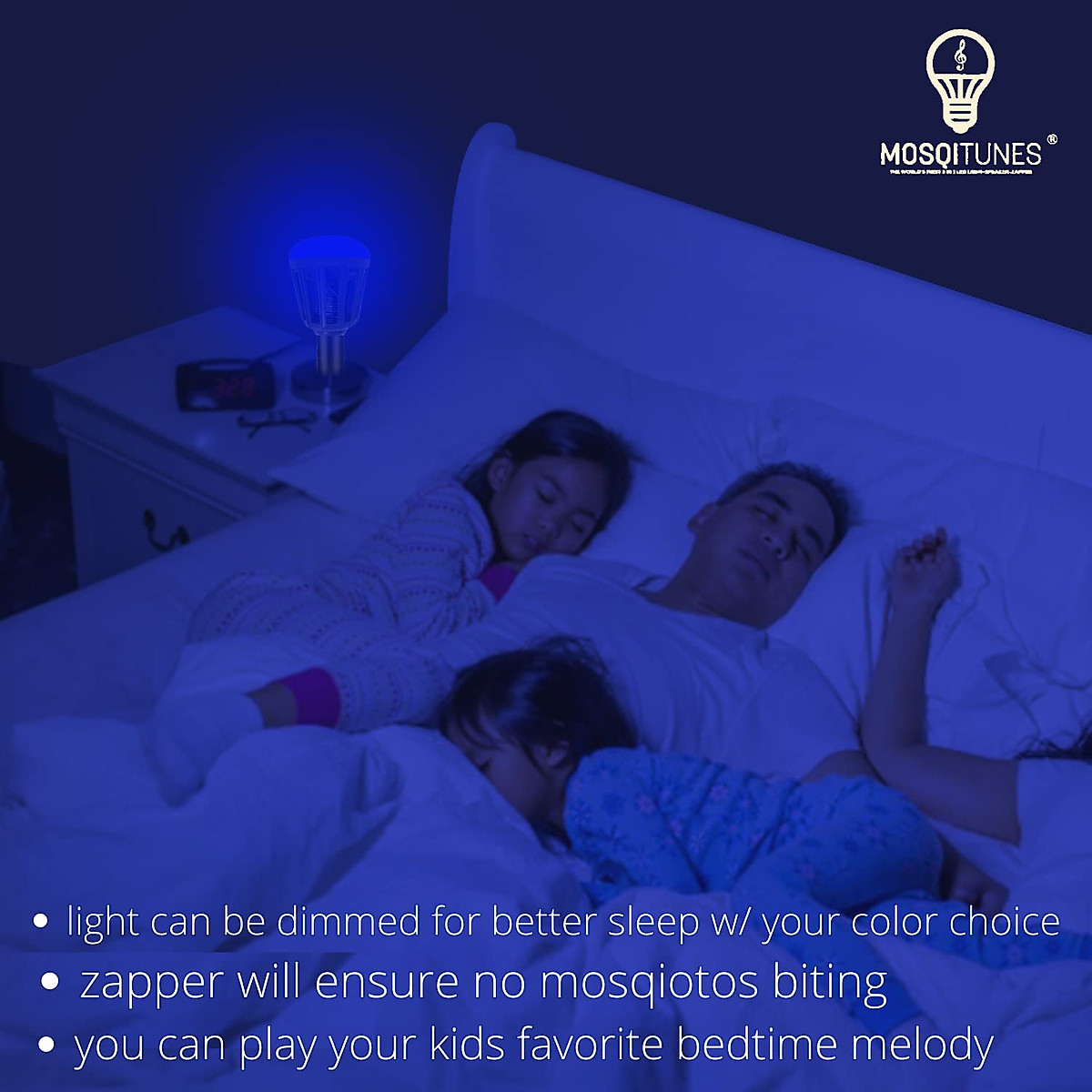 MOSQITUNES Outdoor Bug Zapper, LED Light Indoor Repellant Bluetooth Speaker with Light, Electric Mosquito Zapper lamp Outdoor Electric Fly Mosquito lamp Bug Light Bug Light Satisfying LED