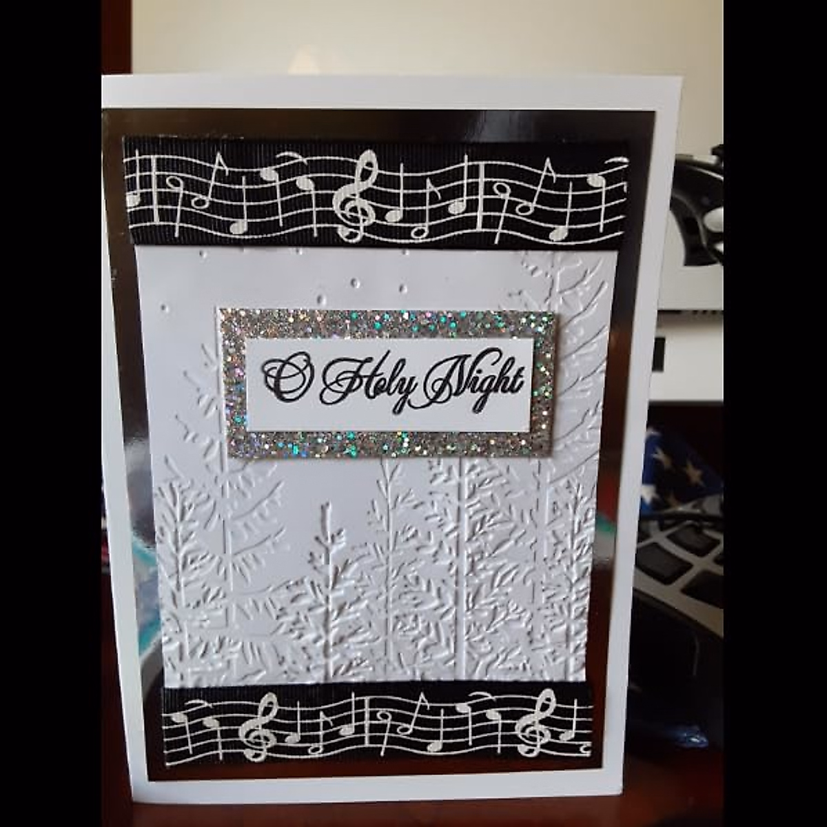 KWELLAM 3D Merry Christmas Snowfall Tree Woodland Background Plastic Embossing Folders for Card Making Scrapbooking and Other Paper Crafts 3080401