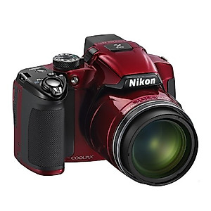 Nikon COOLPIX P510 16.1 MP CMOS Digital Camera with 42x Zoom NIKKOR ED Glass Lens and GPS Record Location (Red)