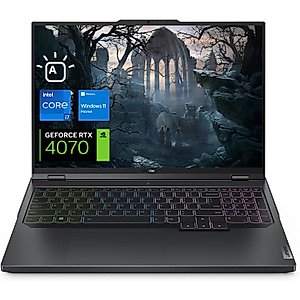 Lenovo Legion Pro 5i Gen 8 Gaming Laptop, 16" WQXGA 165Hz Display, Intel Core i7-13700HX, NVIDIA RTX 4070, 64GB DDR5 RAM, 2TB SSD + 2TB SSD, Webcam, RGB Backlit Keyboard, Wi-Fi 6, Windows 11 Home