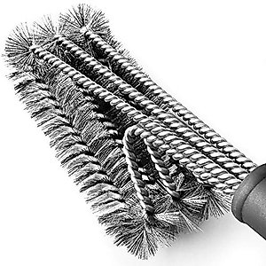 BBQ Grill Brush Stainless Steel 18" Barbecue Cleaning Brush w/Wire Bristles & Soft Comfortable Handle - Perfect Cleaner & Scraper for Grill Cooking Grates