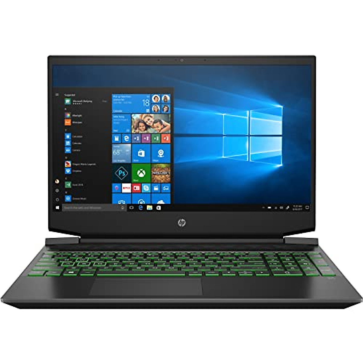 HP Pavilion 15z 15.6" 144Hz FHD IPS Gaming Laptop (AMD Ryzen 5 5600H 6-Core, 8GB RAM, 500GB HDD, GTX 1650 4GB, Green Backlit KYB, WiFi 6, BT 5.2, RJ-45, Win 11 Pro) w/Hub