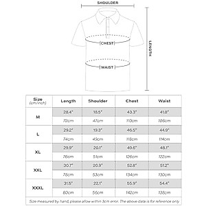 LINOCOUTON Mens American Flag Patriotic Golf Polo Shirt 4th of July Short Sleeve Stars Stripes Pieced Outfit, White, Large