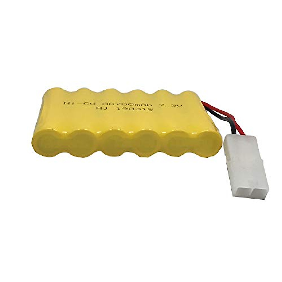 Parts & Accessories 7.2V 700mah AA NI-CD Battery with 7.2V Charger Set for RC Electric Toys car Telerobot Boat Remote Control Tank L6.2-2P Plug - (Color: Yellow)