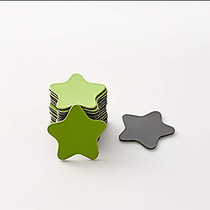 NUOBESTY 120 Pcs Stars Magnetic Blackboard Sticker Refrigerator Magnet Childrens Race Reward Chart Magnet