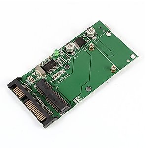 Qtqgoitem Mini Pci-e mSATA SSD to SATA 2.5" HDD Adapter Card for Laptop Notebook (Model: a77 89e 21e 49f 9e8)