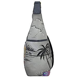 Anna by Anuschka Large Shoulder Hobo, Happy Camper