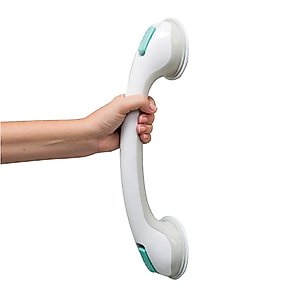Collections Etc 12' Suction Tub and Shower Support Bar, White