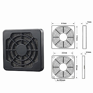 Wathai 2 Pack 40mm PC Fan Dust Filter PC Cooler Fan Filter Dustproof Cover Computer Case Mesh