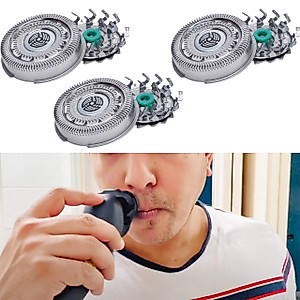 SH60 Replacement Heads Fit for Series 6000 Shavers by Piwerod Compatible with Ph-ilips Nore-lco Model S6810/82, S6850/85, S6880/81