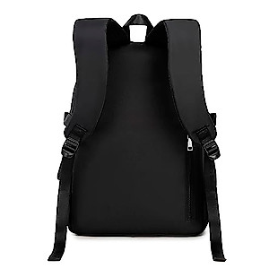 Teecho Waterproof School Backpack Set for Girl Fashion Women Backpack Purse College Bookbag Black