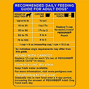 Pedigree Complete Nutrition Adult Dry Dog Food Roasted Chicken, Rice & Vegetable Flavor Dog Kibble, 44 lb. Bonus Bag