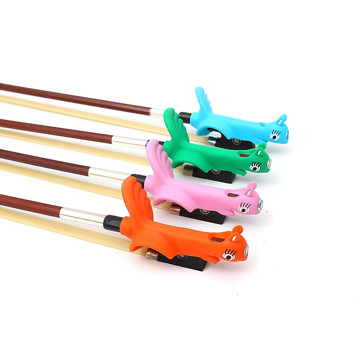 Yinfente 1pc Hold Violin Bow Holder Hold Violin/Viola Bow Teaching Aid Violin Bow Grip Learn Violin Beginner Corrector Bow Straightener Soft protect finger
