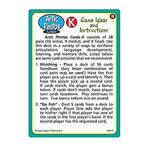 Super Duper Publications | Articulation Photos K Sound Fun Deck Flash Cards | Educational Learning Resource for Children