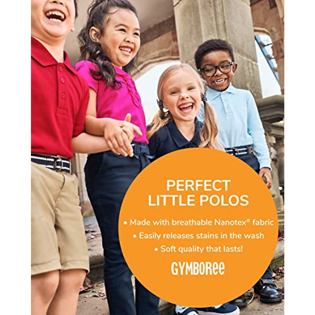 Gymboree Boys and Toddler Short Sleeve Polo Shirt, Fir Green, 5T