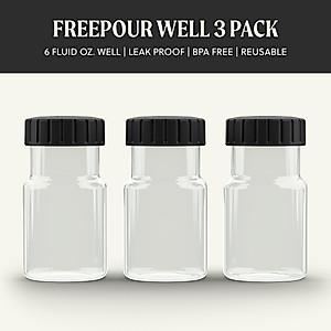 Flaskap FreePour Extra Wells, Plastic, 3-Pack