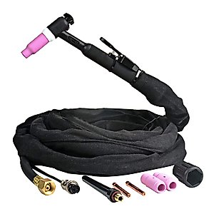 WP17 Tig Welding Torch Air-Cooled Tig Welding 13 Feet Cable,Connector: M16* 1.5 Two-pin socket