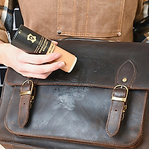 Rhino Wax - Complete Leather Cleaning and Conditioning Kit (Oil + Conditioner + Cleaner + Waterproofing Wax + Brushes + Cloths) - Cleans, Revitalizes and Protects Leathers - Proudly Made in The USA