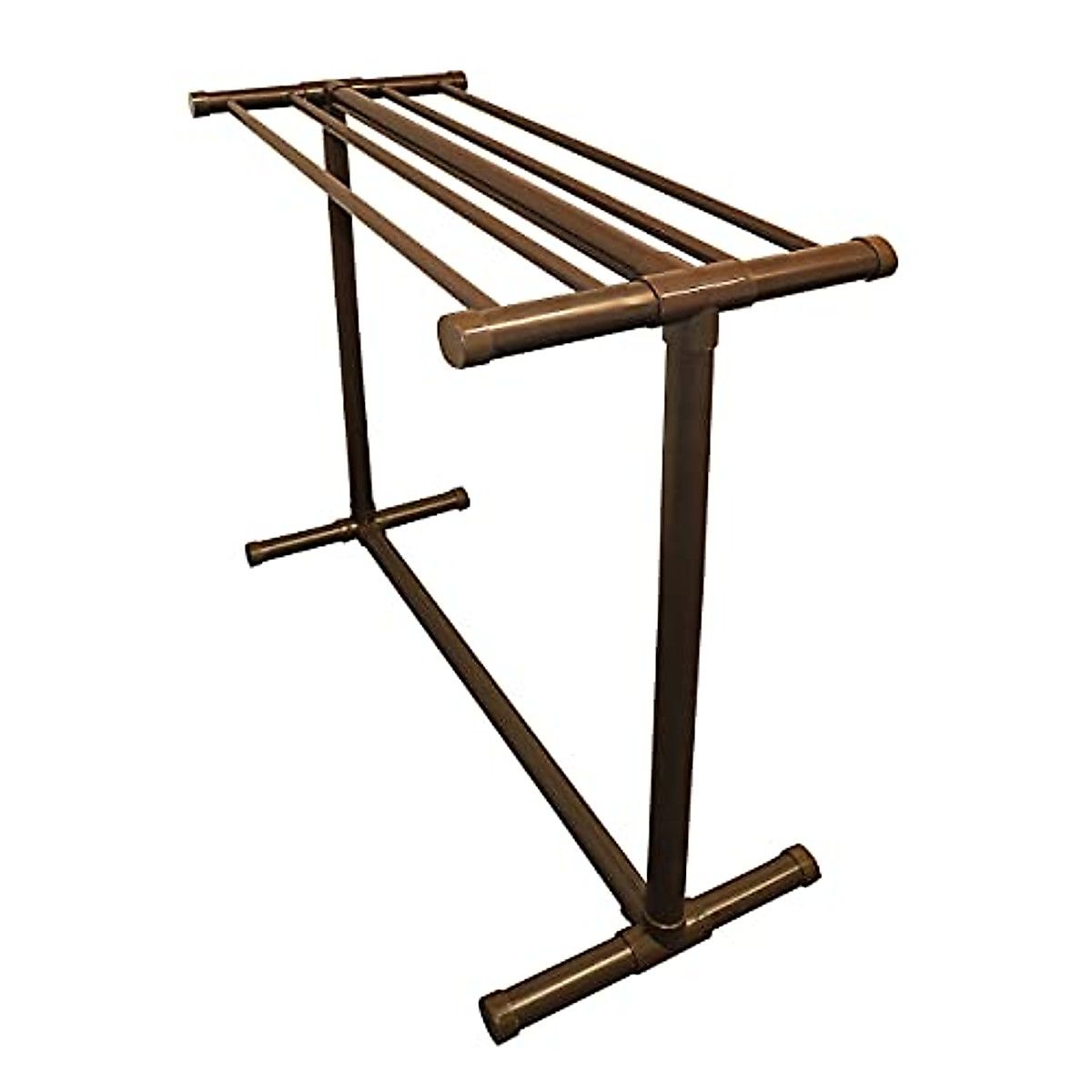 Essentially Yours 5 Bar Pool Outdoor Pool Towel Rack | Brown