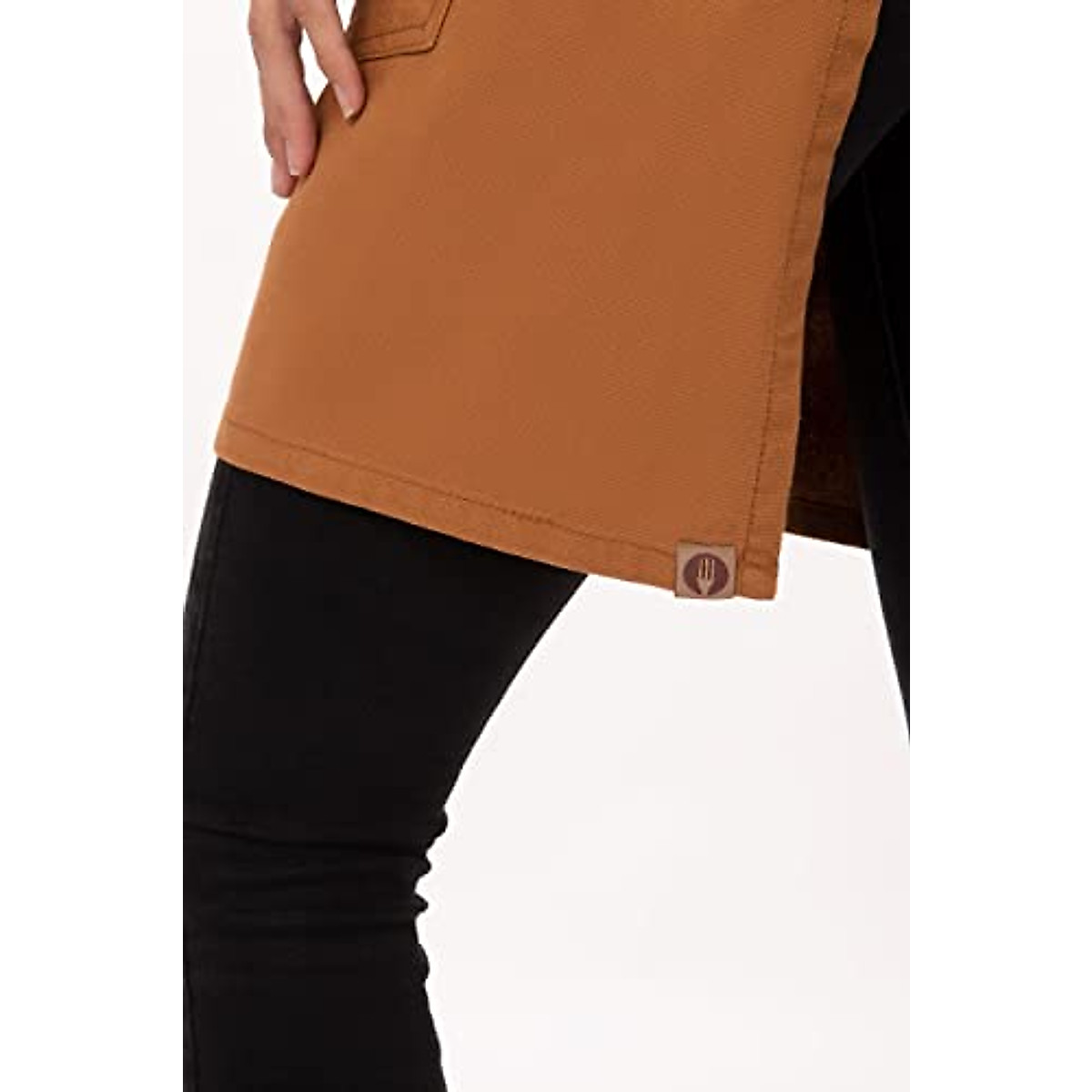 Chef Works Unisex Rockford Half Bistro Apron, Nutmeg, One Size