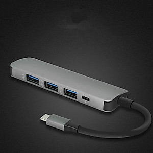 Milisten 1pc Splitter USB a hub Computer USB hub Portable Data hub Multifunction HUB Adapter USB hubs Laptop Adapter USB C Hub Adapter multiport USB hub Camera Divider Aluminum Alloy