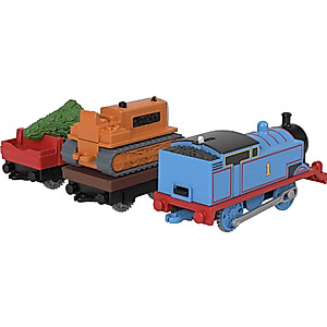 Thomas & Friends Thomas & Terence, battery-powered motorized toy train for preschool kids ages 3 years and up