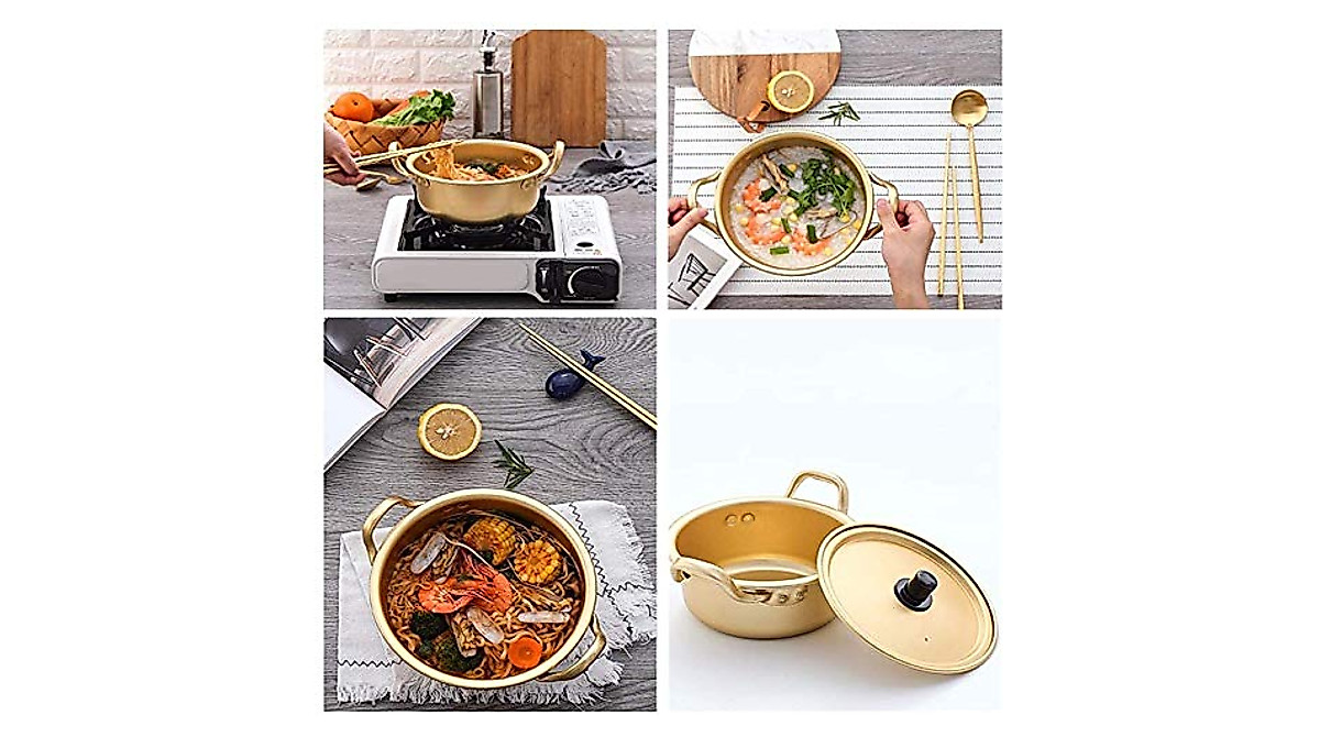Korean Noodle Pot & Bamboo Chopsticks Set – Hot Shin Ramyun