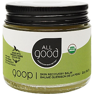 All Good Goop Organic Skin Care Recovery Balm - All Purpose Ointment w/Calendula, Lavender, Beeswax - Chafing Cream, Dry Skin Salve, Cracking Lip Moisturizer - Soothes, Hydrates & Calms - 2oz