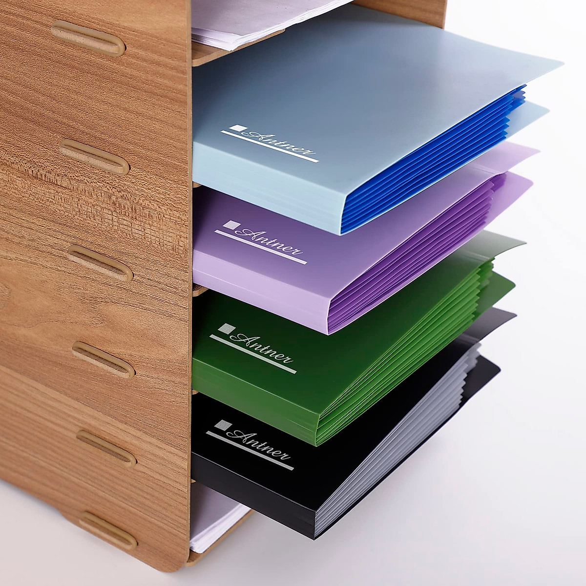 Antner 8-Pocket Accordion File Folder - Organize with Style