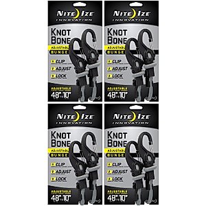 Nite Ize KnotBone Adjustable Bungee #9 (4-Pack)