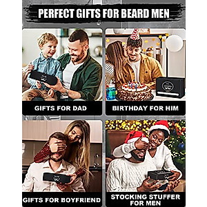 Beard Growth Kit, Beard Kit with Beard Roller, 2 Pack Beard Growth Oil & Growth Serum Spray, Beard Growth Wash, Beard Brush,Beard Comb, Stocking Stuffers Fathers Gifts for Men Dad Boyfriend
