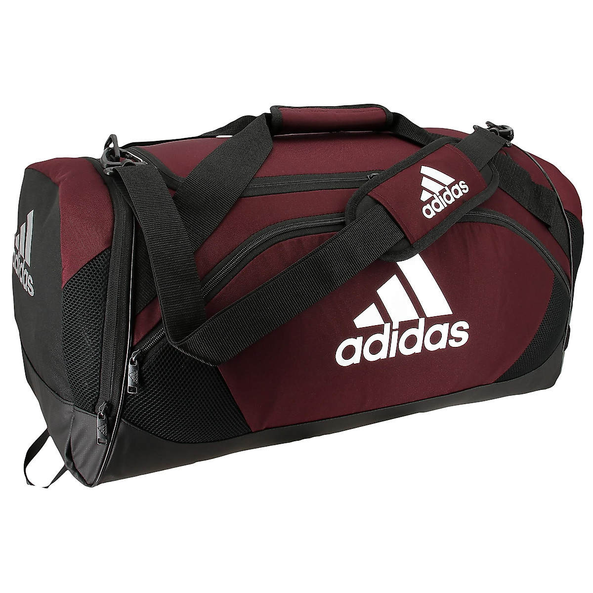 adidas Issue Medium, Durable Travel Duffel Bag for Women or Men, Team Maroon, One Size