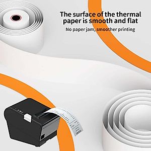 MBLABEL 2 1/4''x 85' Thermal Receipt Paper Rolls, POS Cash Register Paper Roll (5 Rolls)