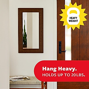 Command 20 lb XL Heavyweight Picture Hanging Strips 16 Pairs (32 Command Strips), Damage Free Hanging Picture Hangers, Heavy Duty Wall Hanging Strips for Home Decor, White Adhesive Strips