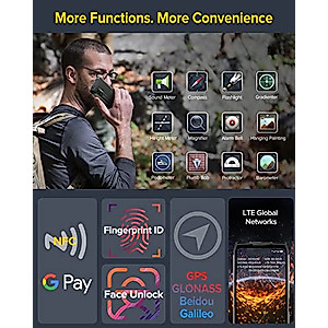 Ulefone Power Armor 13 (8GB + 128GB) Rugged Smartphone, 13200mAh Large Battery, FHD+ 6.81" Screen Octa-core 48MP Quad Camera Android 11, NFC OTG Wireless Charging, IP68 Waterproof Unlocked Cell Phone