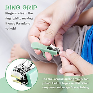 Baby Healthcare and Grooming Kit - Nursery Essentials Baby Registry Shower Gift for Newborns Infants Toddlers Boys Girls 13pcs - Green