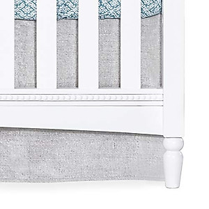 Child Craft Stella 4-in-1 Convertible Crib, Baby Crib Converts to Day Bed, Toddler Bed and Full Size Bed, 3 Adjustable Mattress Positions, Non-Toxic, Baby Safe Finish (Matte White)