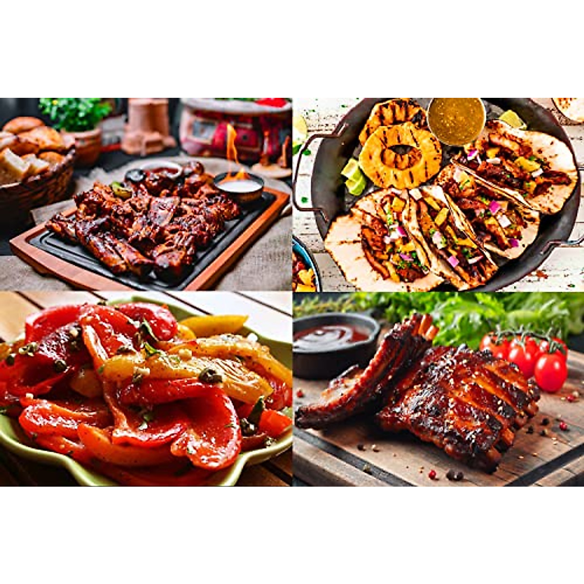 Stainless Steel Vertical Skewer Set - Grill Skewers for Al Pastor, Shawarma, Kebab, Gyro Meat, Rotisserie Chicken - 3 Removable Spikes, Silicone Brush & Danos Original Seasoning - US Company