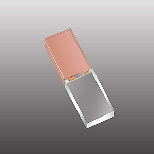 16GB USB 2.0 Flash Drive,Glass Crystal Shape LED Light Pen Drive Memory Stick Thumb Drive Waterproof Pendrive Flash Disk for Gifts for Girl Boy Adults Kids(Rose Gold)