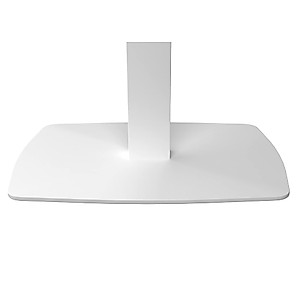 Metal Pole Floor Stand- CTA Premium Thin Profile Retail & Tradeshow Stand with VESA Plate and Base – Compatible with CTA’s Locking Mount (PAD-PARAW) or Any VESA Compatible Mount (ADD-CHKW) - White