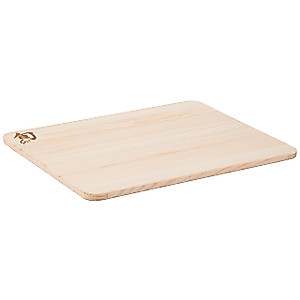 Shun Cutlery Small Hinoki Cutting Board, 10.75" x 8.25" Small Wooden Japanese Chopping Board for Kitchen, Medium-Soft Wood Preserves Knife Edges, Forest Stewardship Council Certified