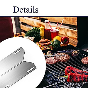 Boloda SPA231 Flavorizer Bar,Stainless Steel Heat Plate Replacement for Charmglow 720-0036，Kirkland 720-0025 Nexgrill 720-0016 Chateau 720-0058 Classic 720-0083-04R,Heat Shield,Burner Cover, Heat Tent