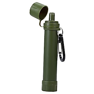 CLISPEED Water Bottle Straw Outdoor Filter Water Purification Tablets Water Filter Backpacking System Water Distiller Flat Water Bottle Portable Camping Hand Warmer Abs Travel